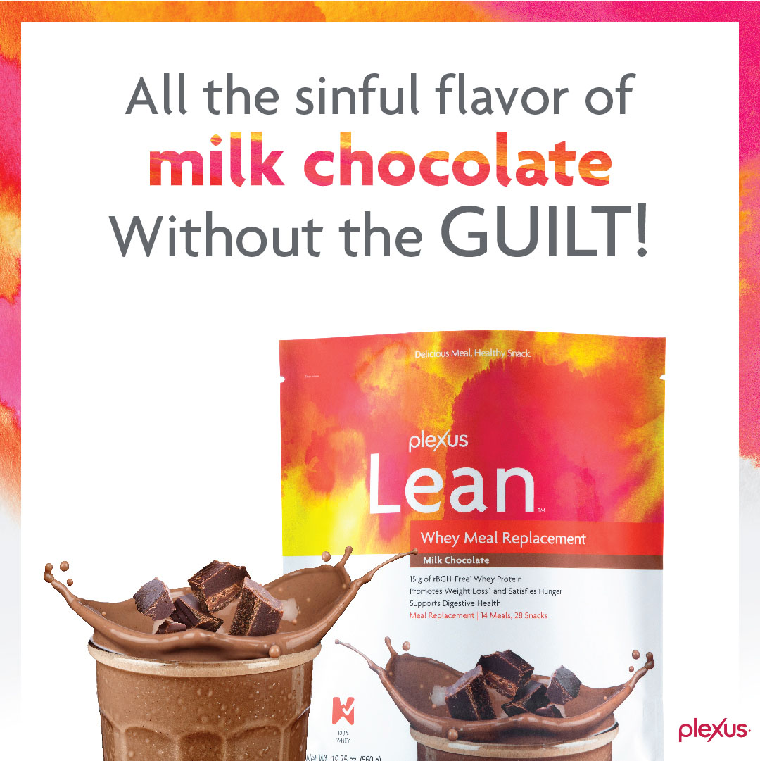 Shareable: Plexus Lean™ Whey, milk chocolate without the guilt!